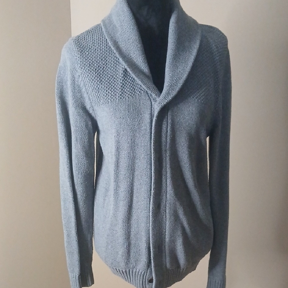 Chaps | Sweaters | Chaps Womens Blue Shawl Collar Cardigan | Poshmark